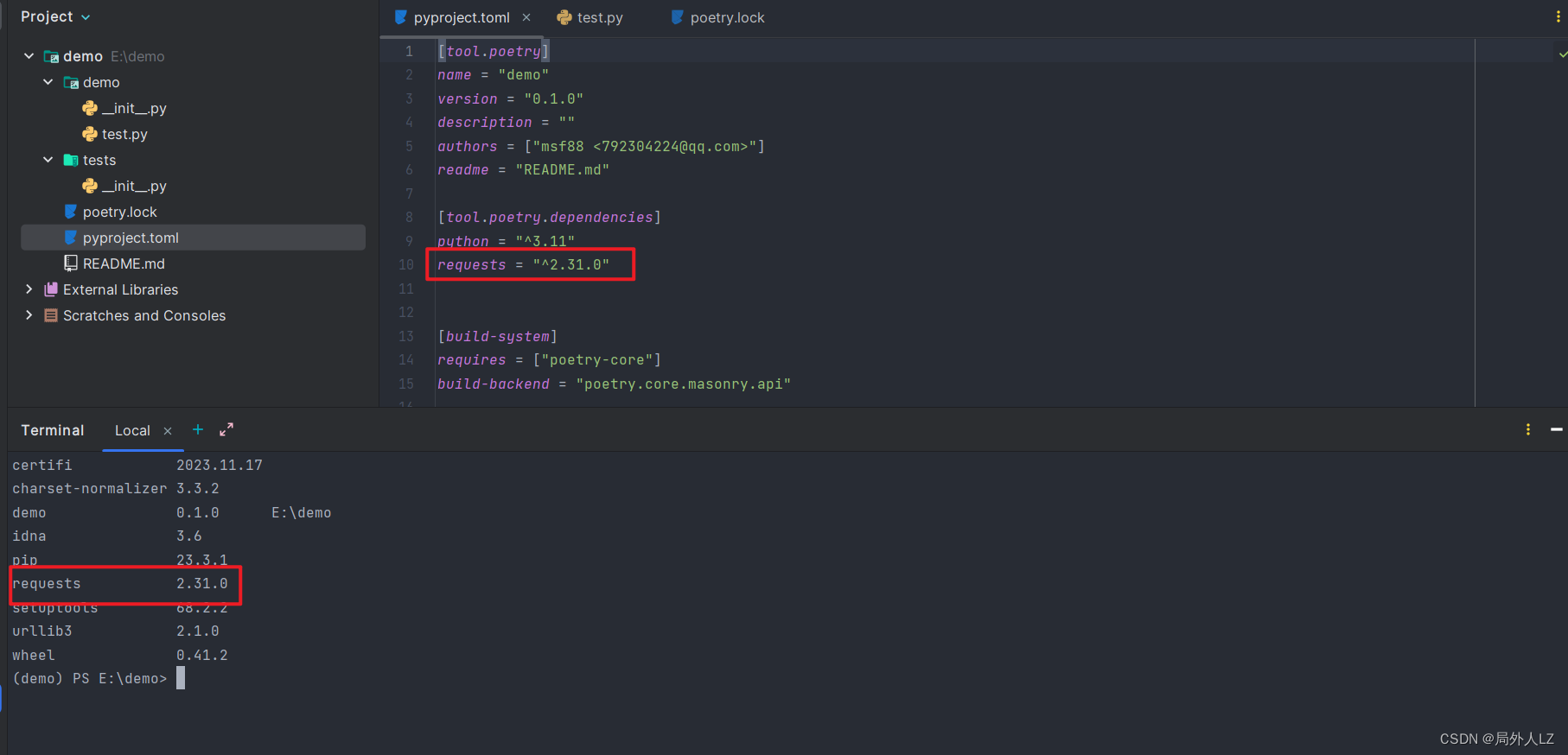 python之poetry模块，项目管理_poetry python-CSDN博客