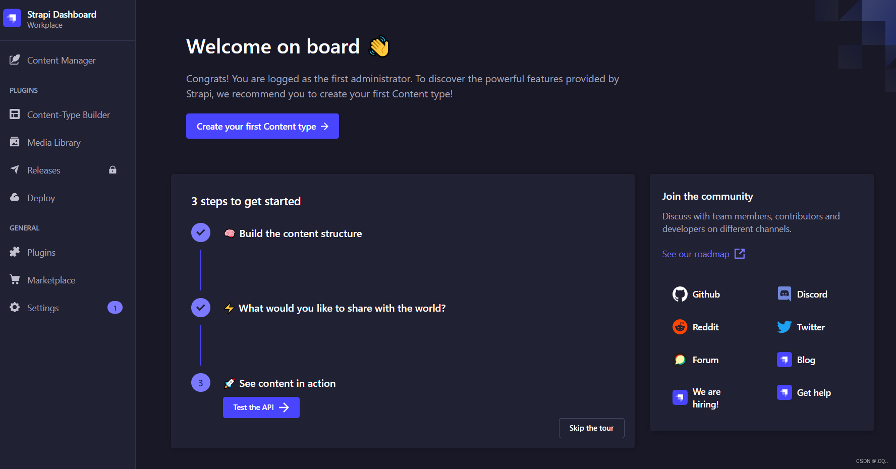 strapi安装教程，并使用nginx部署到本地_strapi 安装-CSDN博客