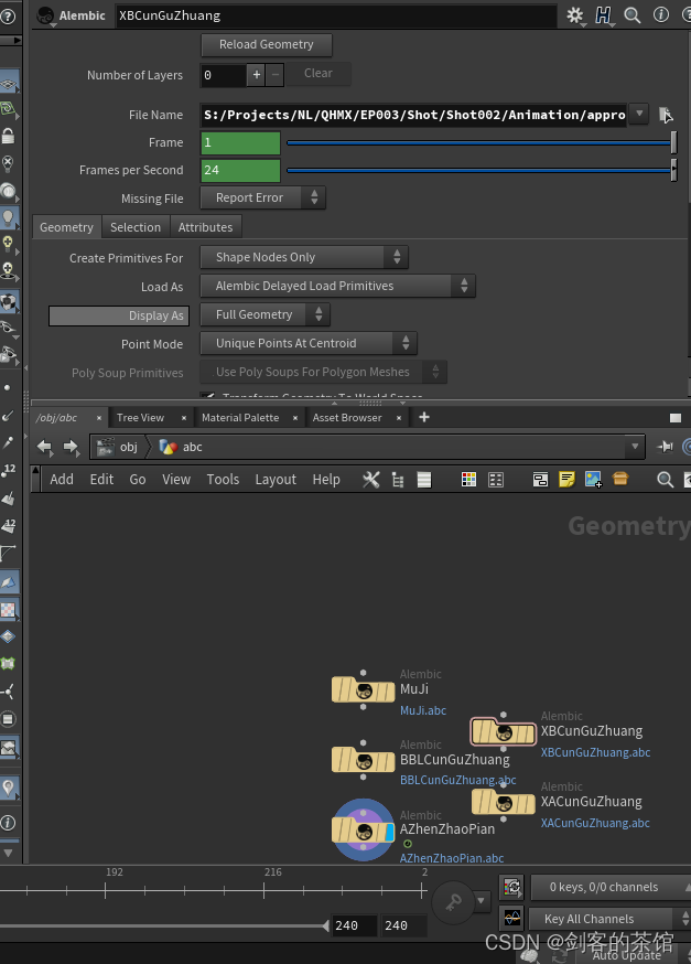 让cgteamwork自动为Houdini载入相机，角色道具的abc文件_houdini导入abc-CSDN博客
