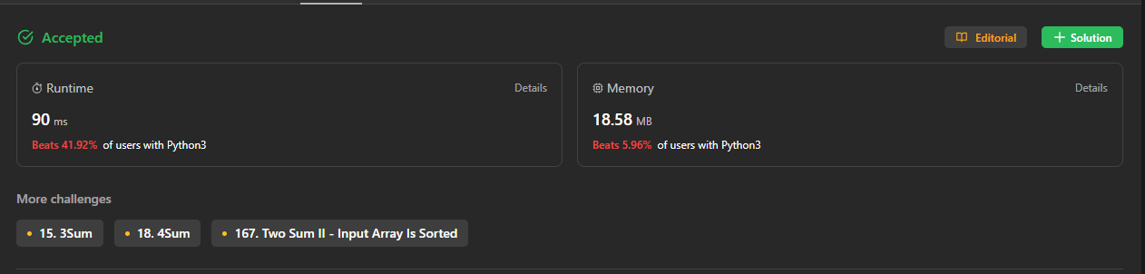 【leetcode】修炼之路 0001 Two Sum（两数之和）【python】【简单】twosum算法 Csdn博客