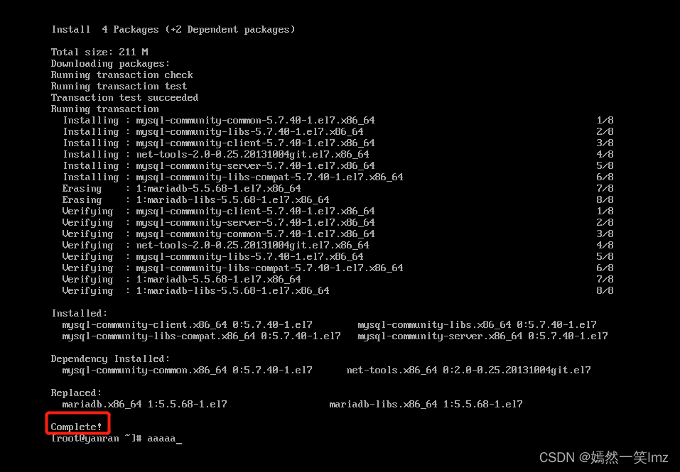 centos7安装并配置mysql（详细版）_centos7配置mysql-CSDN博客