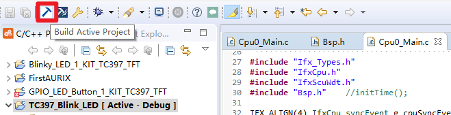 AURIX TC397 环境搭建 延时 GPIO_aurix软件 gpio 配置-CSDN博客