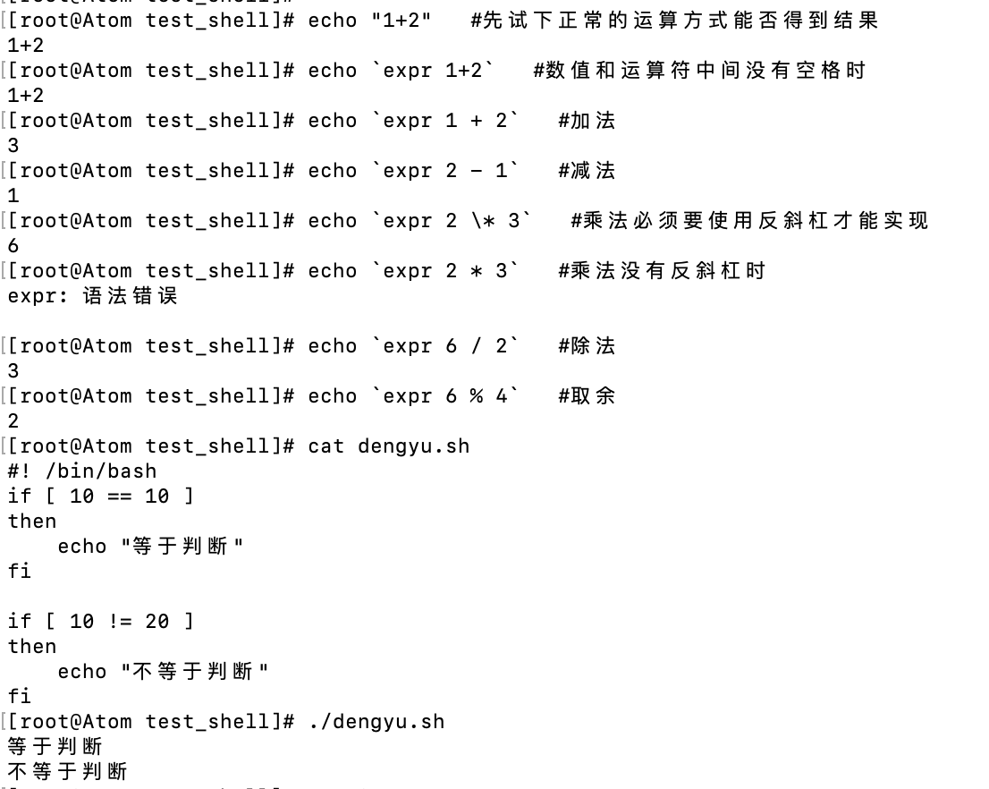 Linux与shell学习 Shell系列5 Shell运算符1（算数运算符和关系运算符）echo 加法 Csdn博客