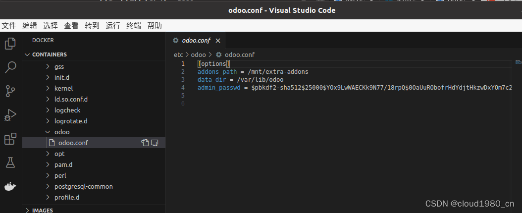 ODOO随笔（一）—— Odoo 16的docker部署以及vscode环境配置_odoo docker-CSDN博客