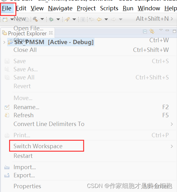 同名CCS工程打不开？两种方式帮你打开同名CCS_project——更换CCS的workspace，工程文件重命名_ccs导入工程时,无法选中-CSDN博客