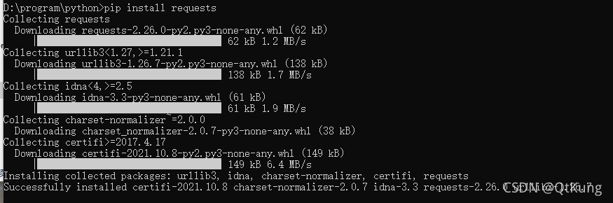 python pip 模块 cmd安装报错解决办法_warning: you are using pip version 21.2.3; however-CSDN博客