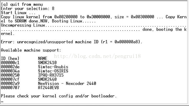 Uncompressing Linux..... done, booting the kernel._uncompressing linux... done, booting the ...