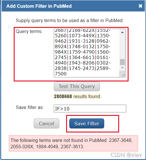 【文献调研】在Pubmed上搜索特定影响因子期刊上的论文_pubmed filter生成器-CSDN博客