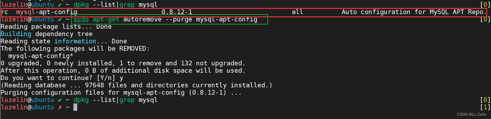 MySQL的卸载与安装_卸载mysql-apt-config.deb包-CSDN博客
