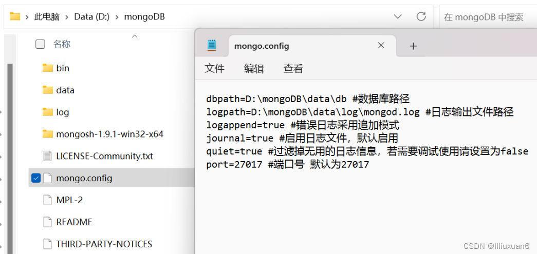MongoDB安装配置_mongodb配置-CSDN博客