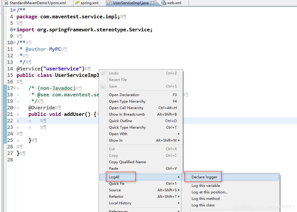 【IT之路】MyEclipse集成Log4e插件，并使用插件实现Java web项目集成Log4j_java log4j需要下载什么插件-CSDN博客