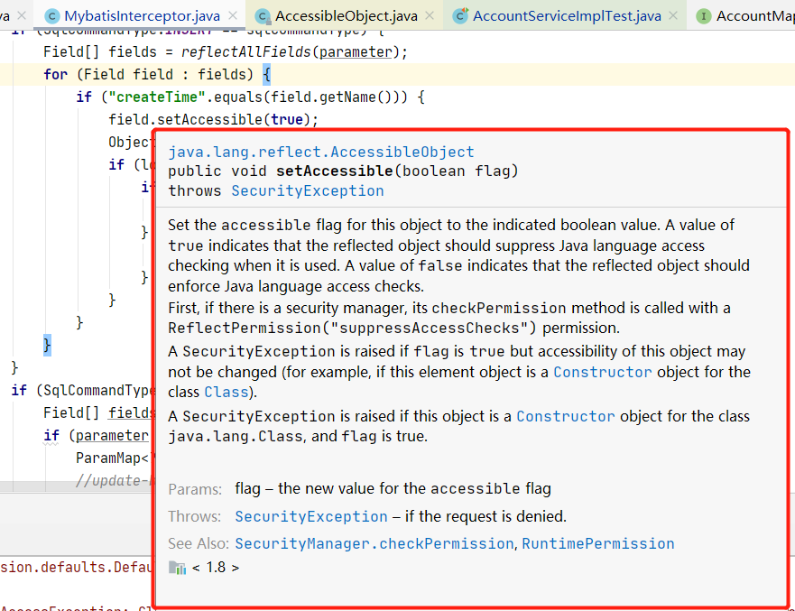 java reflection exception--can not access a member of class XXX with modifiers "private"-CSDN博客