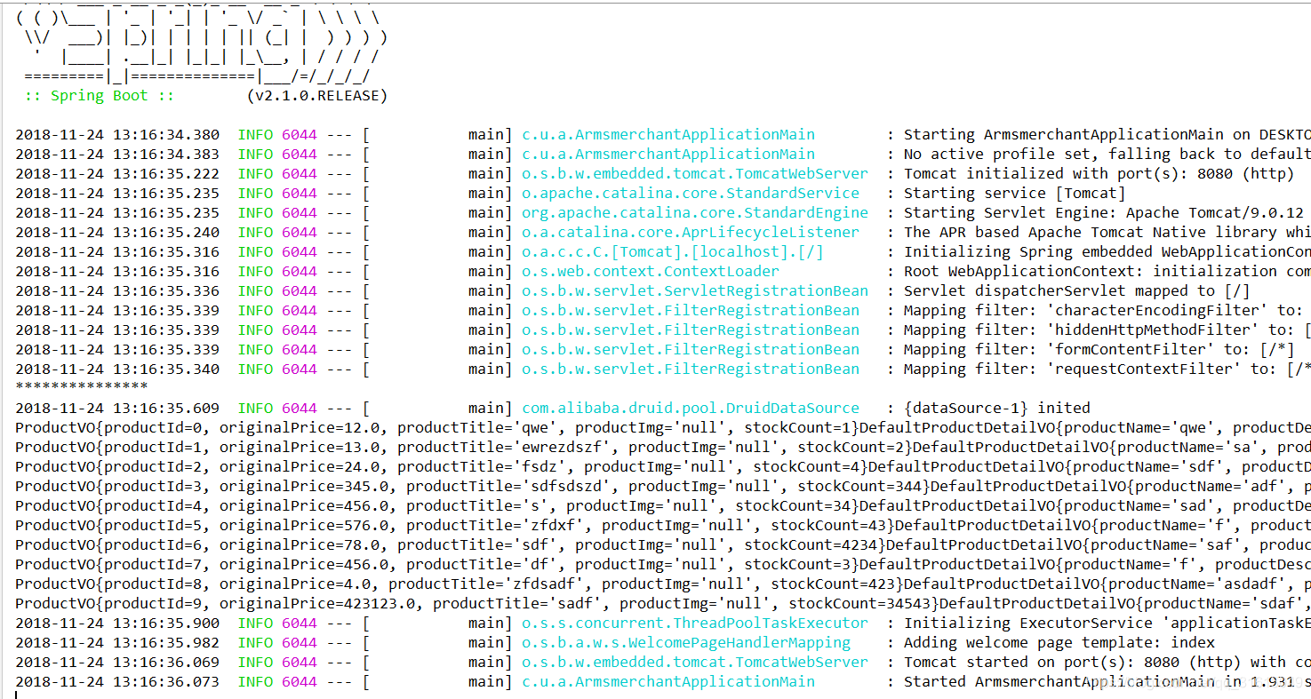 SpringBoot+MySQL+MyBatis+druid+redis整合 实现功能：初始化商品列表从数据库读取加载至redis中_将用户初始化参数从mysql数据库加载到redis数据库中 ...