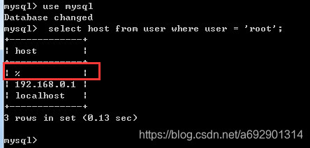解决 mysql root只能本机连接，不允许其他机器去访问_centos mysql root不允许其他机器连接-CSDN博客