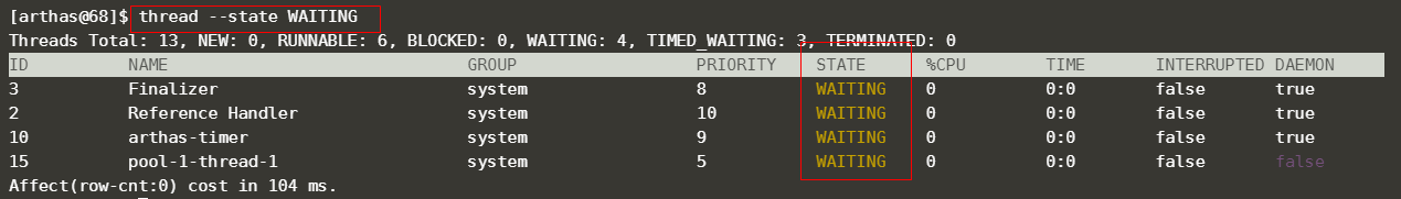 Arthas的thread、trace命令_arthas thread-CSDN博客