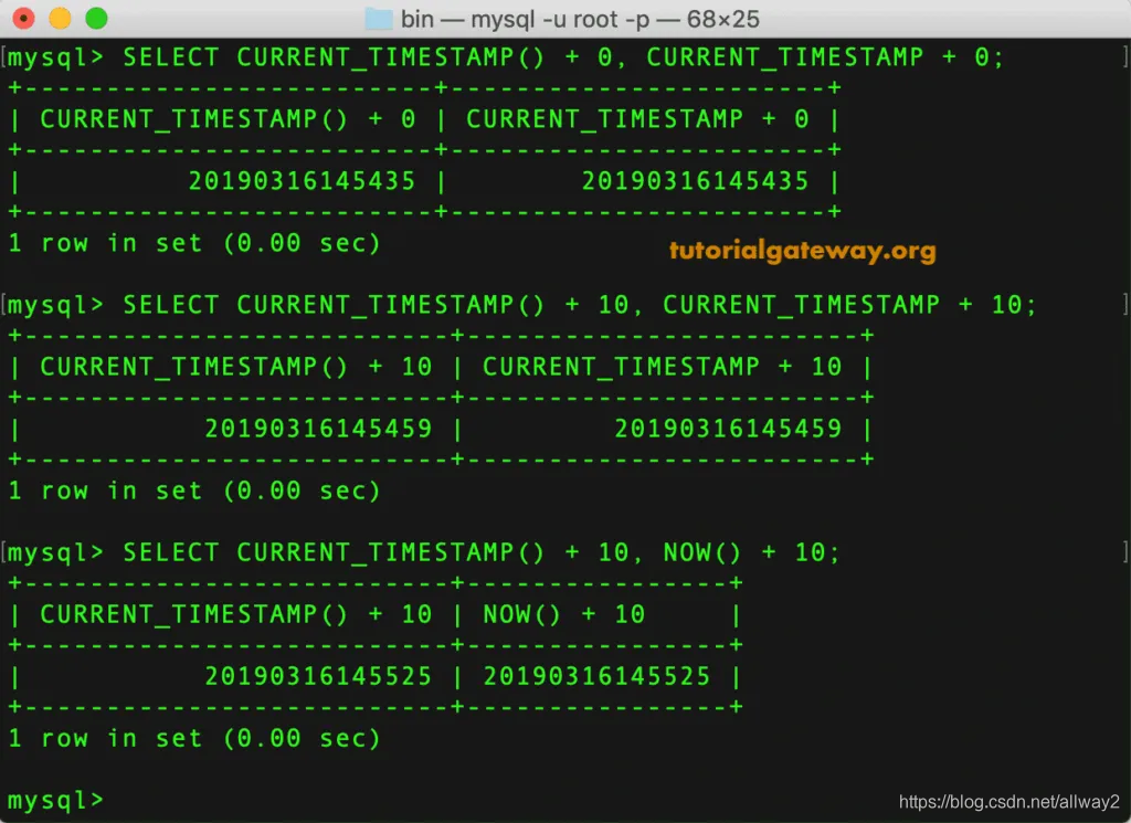 MySQL的CURRENT_TIMESTAMP和CURRENT_TIMESTAMP（）函数都是NOW（）函数的同义词_mysql curreny times-CSDN博客