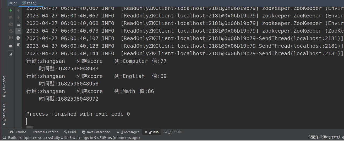 大数据技术原理及应用课实验3 ：熟悉常用的HBase操作-CSDN博客