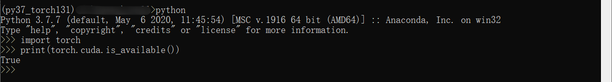 python3.7+pytorch1.3.1环境搭建_pytorch (1.3.1+)-CSDN博客