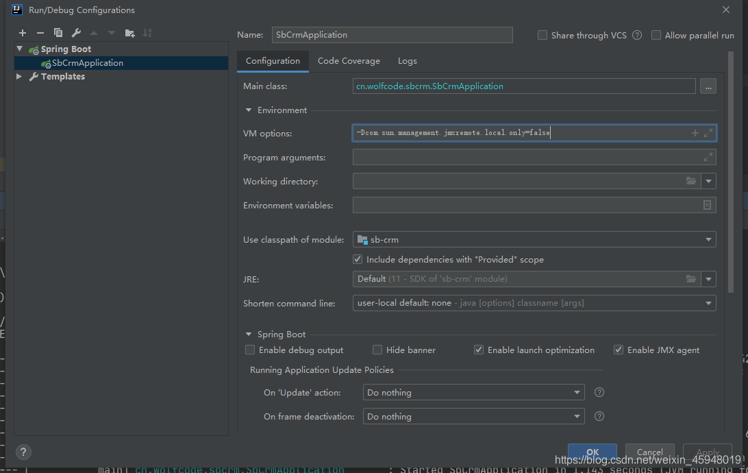 SpringBoot启动时出现：java.io.IOException: The server sockets created using the ...