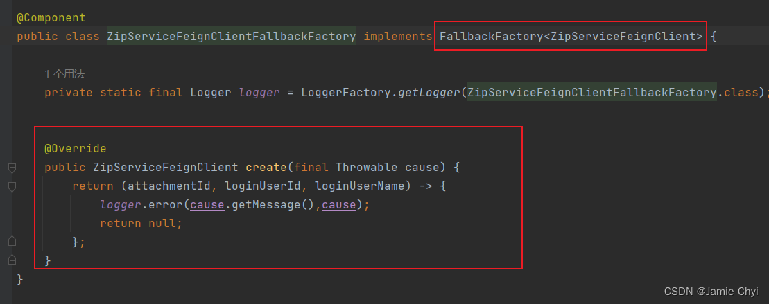 解决 FeignClient 被 FallBack 后无错误日志打印的问题_feign调用fallback打印异常-CSDN博客