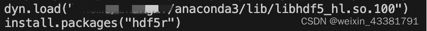 conda环境下安装hdf5r报错libhdf5_hl.so.100: cannot open shared object file: No such file or directory ...