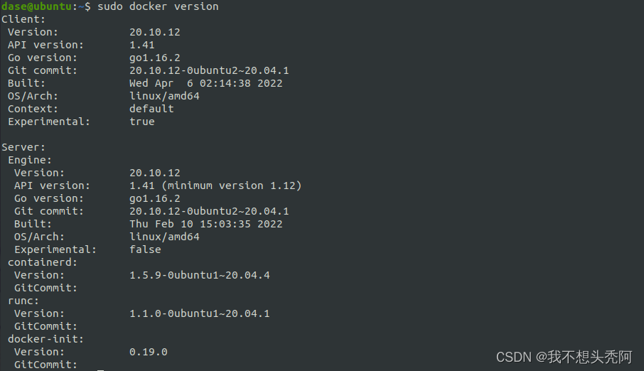 Ubuntu：安装docker_sudo apt-get install docker.io-CSDN博客