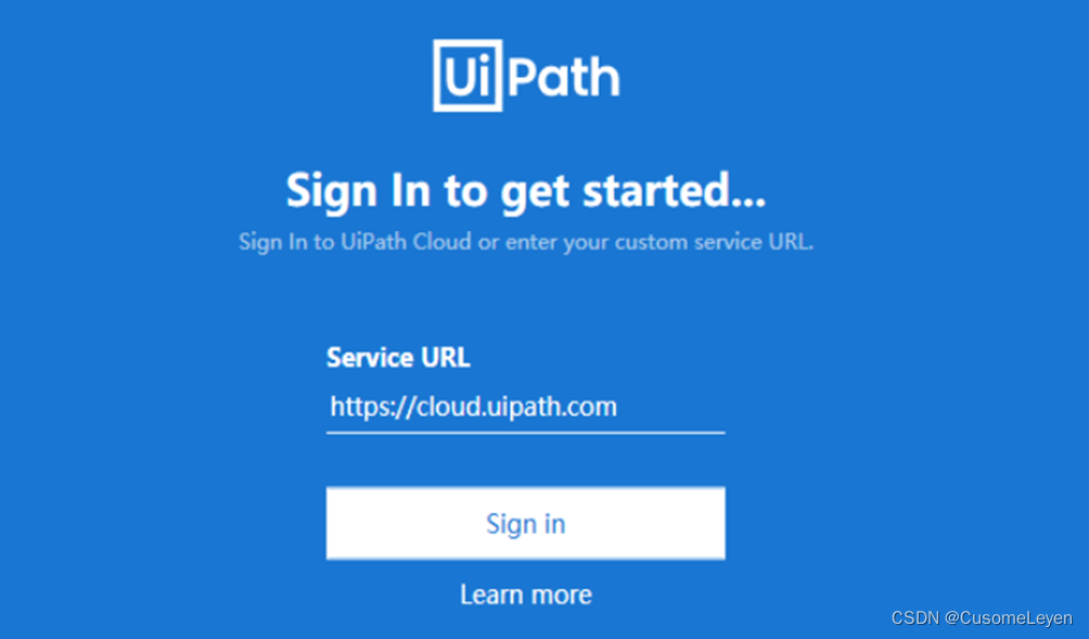 UiPathStudio2021.10.5 Sign in方式连接OC获取认证_uipath 如何在orchestrator设置账号 ...