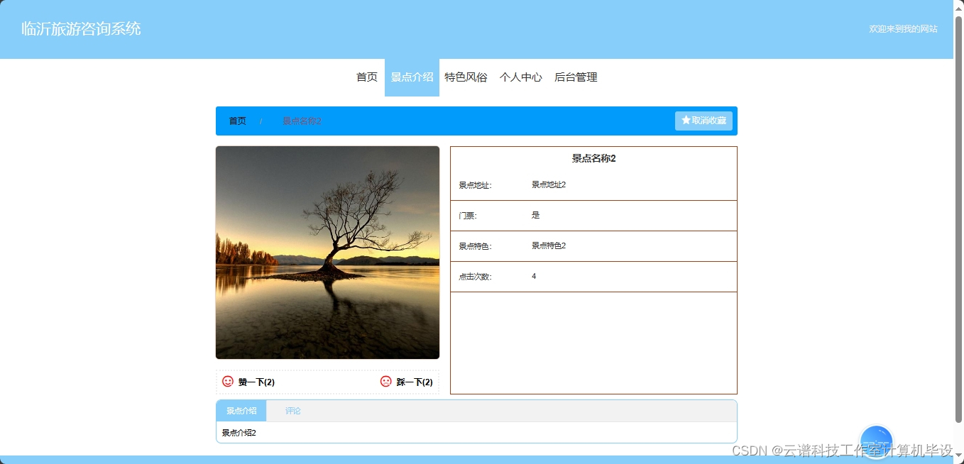 【java计算机毕设】临沂旅游咨询系统java Mysql Ssm Vue Html Maven 项目设计 源代码 Csdn博客