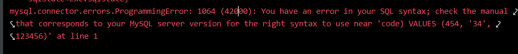You have an error in your SQL syntax check the manual that corresponds ...