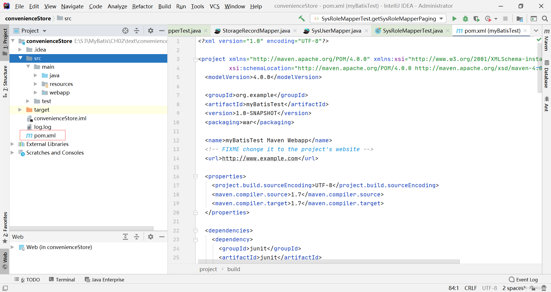 如何使用maven搭建MyBatis框架项目_使用maven 架构 创建 book 项目 并 添加以下项目依赖 1.mysql 2.mybatis-CSDN博客