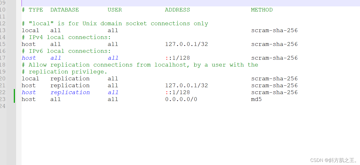 PSQLException: 致命错误: 没有用于主机 “X.X.X.X“, 用户 “XX“, 数据库 “XX“, no encryption 的 pg_hba.conf 记录-CSDN博客
