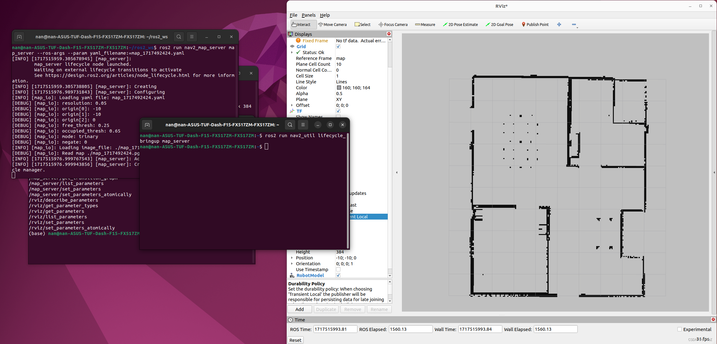 如何在ROS2-Humble 中 load map 并在Rviz中显示出来_ros2 map-CSDN博客