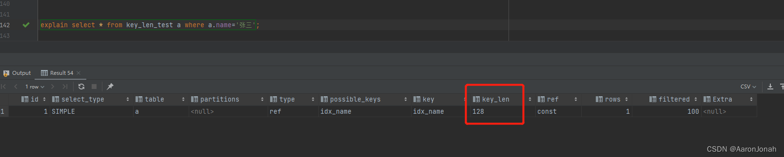 MYSQL的explain执行计划中key_len计算方式_mysql explain key len 计算-CSDN博客