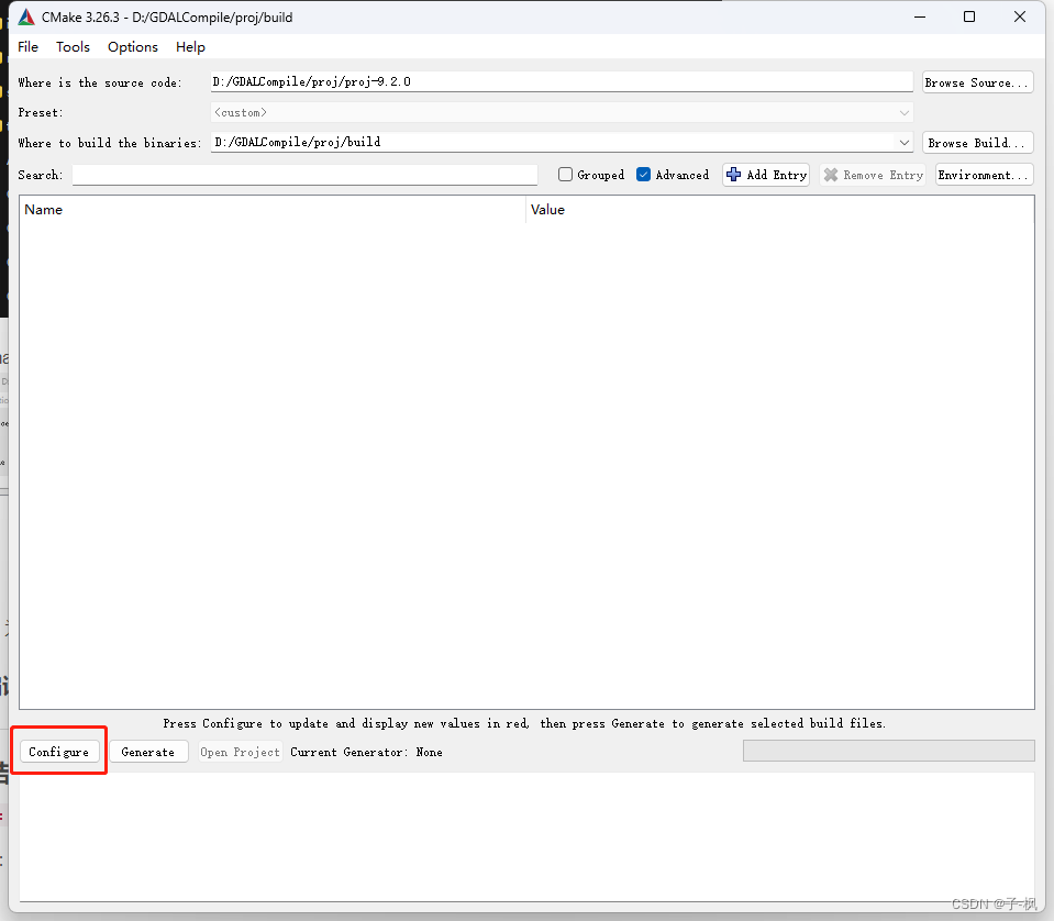 Win11下基于cmake-3.26.3 完美编译 proj-9.2.0 源码_proj9需要tiff-CSDN博客