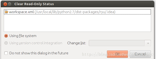 read only status pyCharm_无法更改以下文件的只读状态pycham-CSDN博客