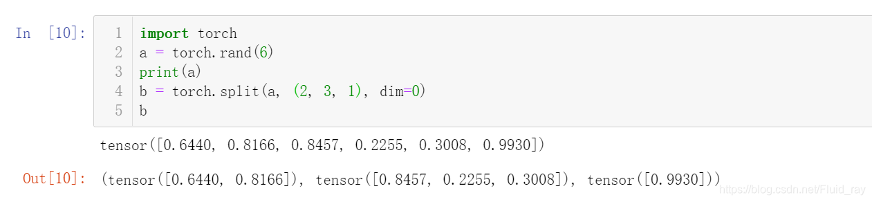 pytorch每日一学40(torch.split())将张量拆分为块(tensor的分割)_pytorch如实现滑动窗口的形式分割 ...