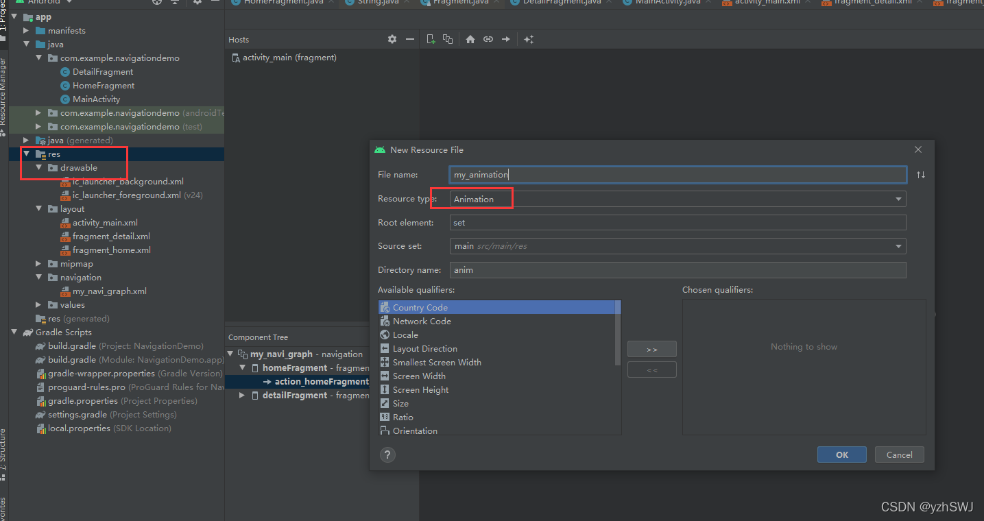 Android-Navigation(导航)切换Fragment&动画(Animations)_navigation切换fragment设置动画-CSDN博客
