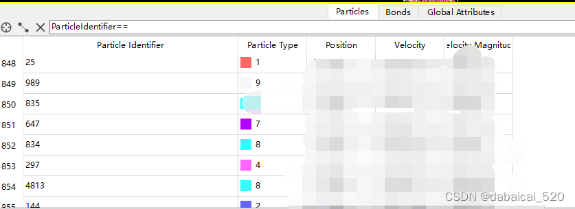 利用python ovito中的Createbondsmodifier对导入的体系中的不同种类的原子之间创建化学键，并导出bond ...