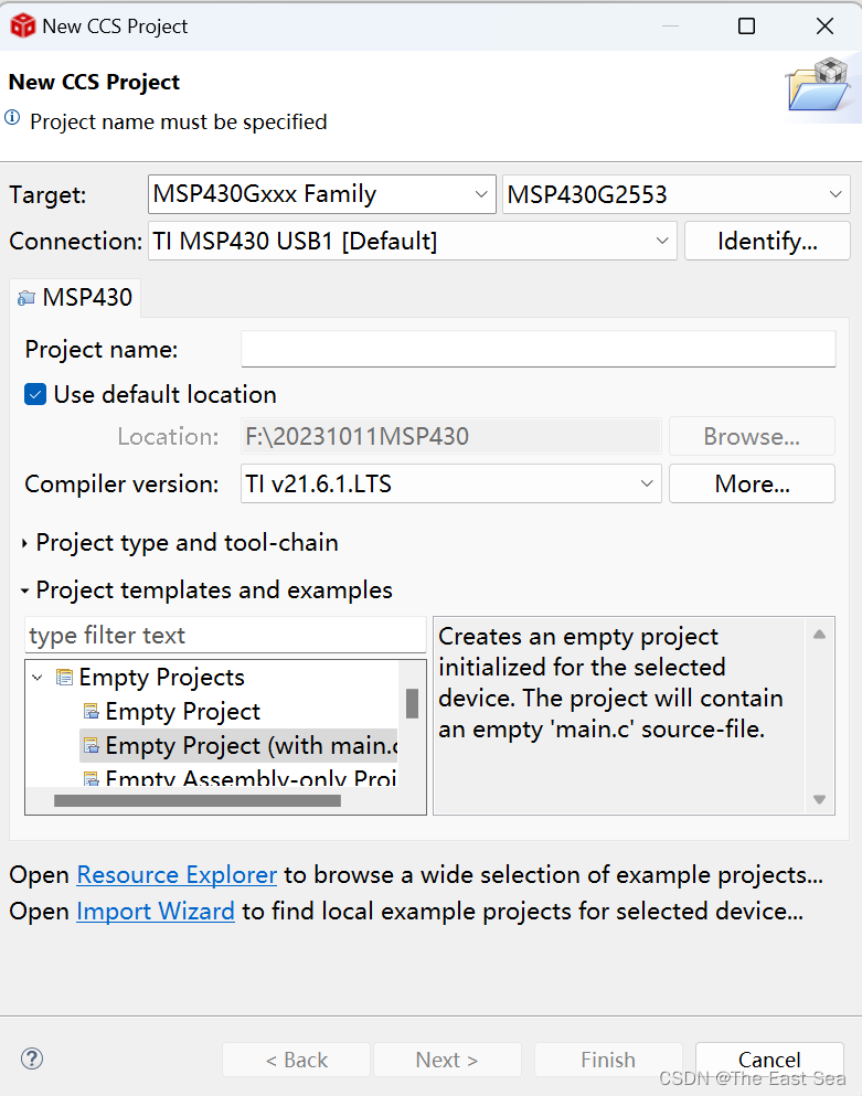 MSP430单片机C语言编程与实践（入门篇）之三----CCS的操作步骤_ccs msp430-CSDN博客