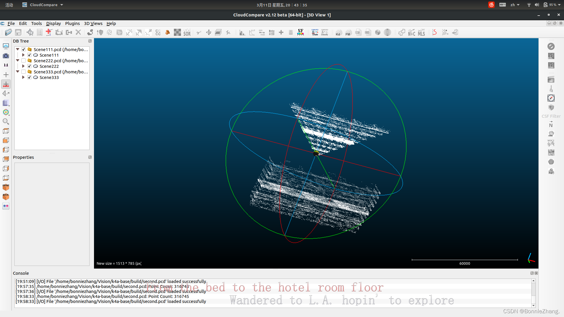 PCL学习记录--点云数据的获取与可视化_点云itc信息获取-CSDN博客