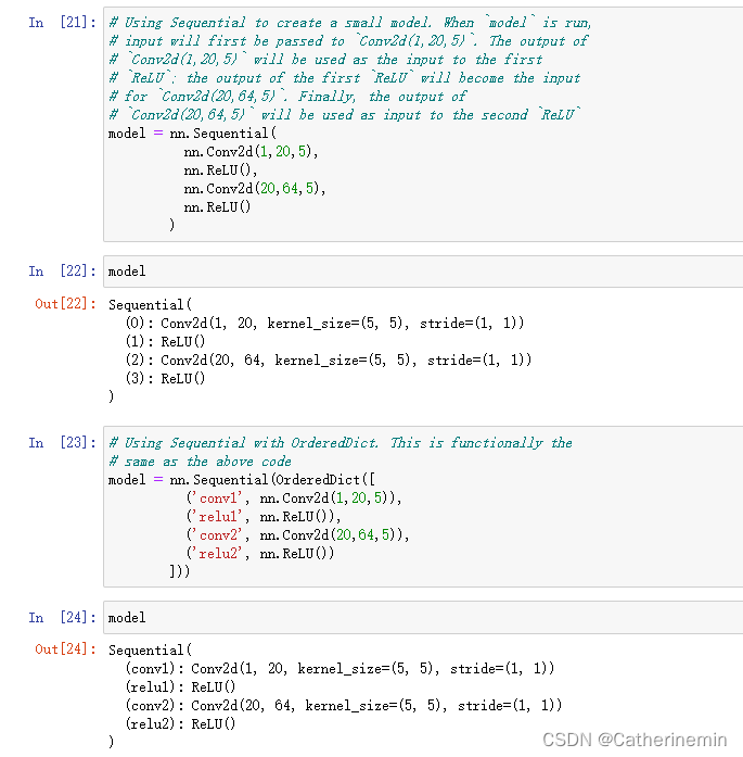 【pytorch函数笔记】torch.nn.Sequential()-CSDN博客