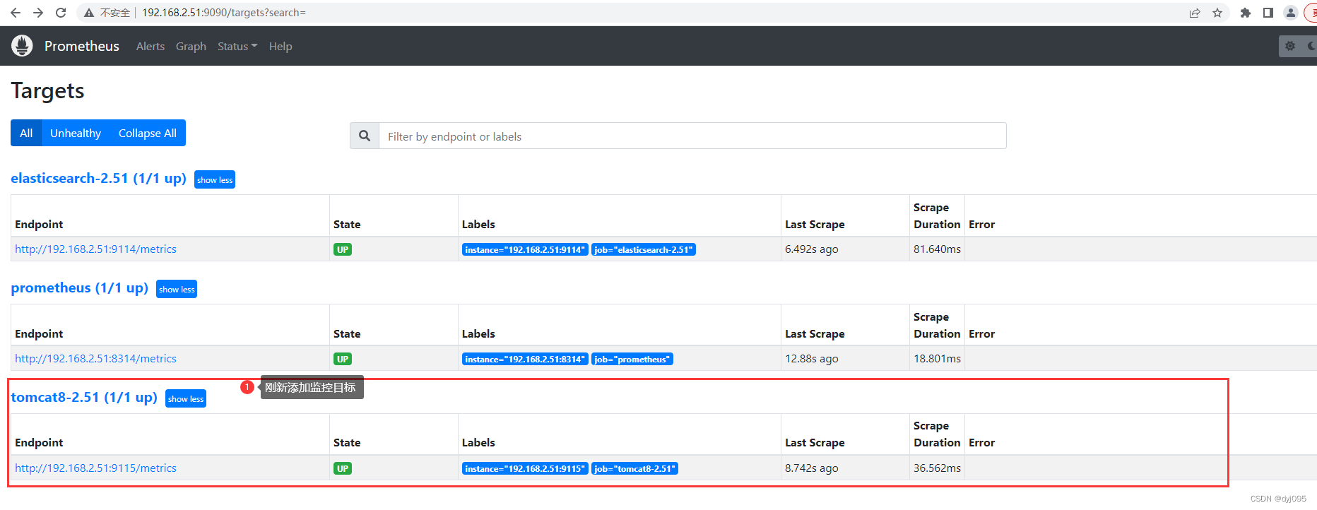 基于Prometheus+Grafana搭建监控平台-（4）实现监控Tomcat服务_grafana prolume监控tomcat no data csdn-CSDN博客