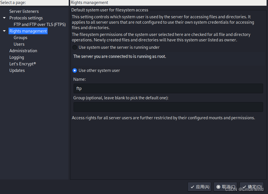 Linux FileZilla Server 550 Permission denied，可能是Server本身没有权限-CSDN博客