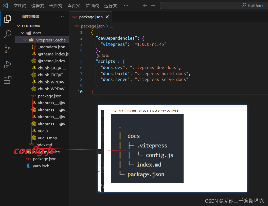 文本，vitepress的使用，如何使用vitevitepress没有config.js该怎么办？这里使用vitepress进行手动配置，参考只爭朝夕不負韶華的文章_vitepress构建后 ...