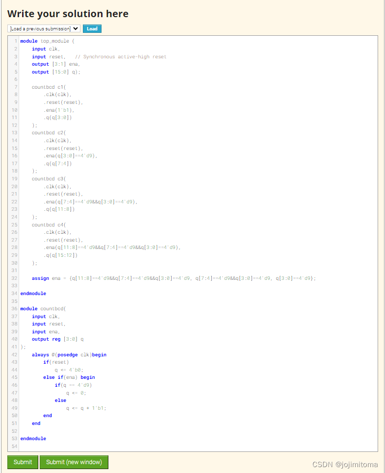 HDLbitsCountbcd-CSDN博客