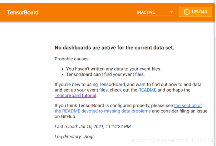 windows10 使用tensorboard显示过程踩到的巨坑！！！_tensorboard failed to fetch runs-CSDN博客