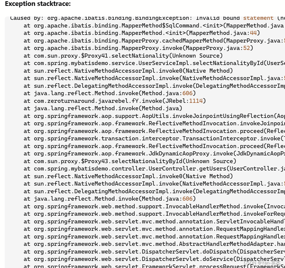【BUG】已解决：org.apache.ibatis.binding.BindingException: Invalid bound ...