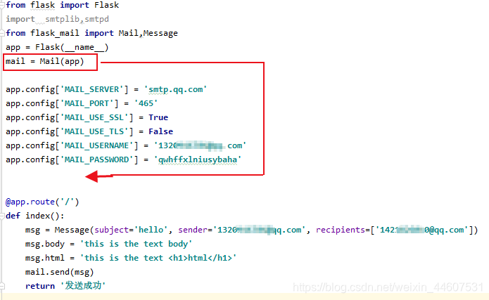 flask mail ConnectionRefusedError: [WinError 10061] 由于目标计算机积极拒绝，无法连接。-CSDN博客