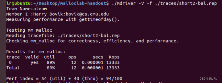 计算机系统基础-MallocLab实验_malloc lab-CSDN博客