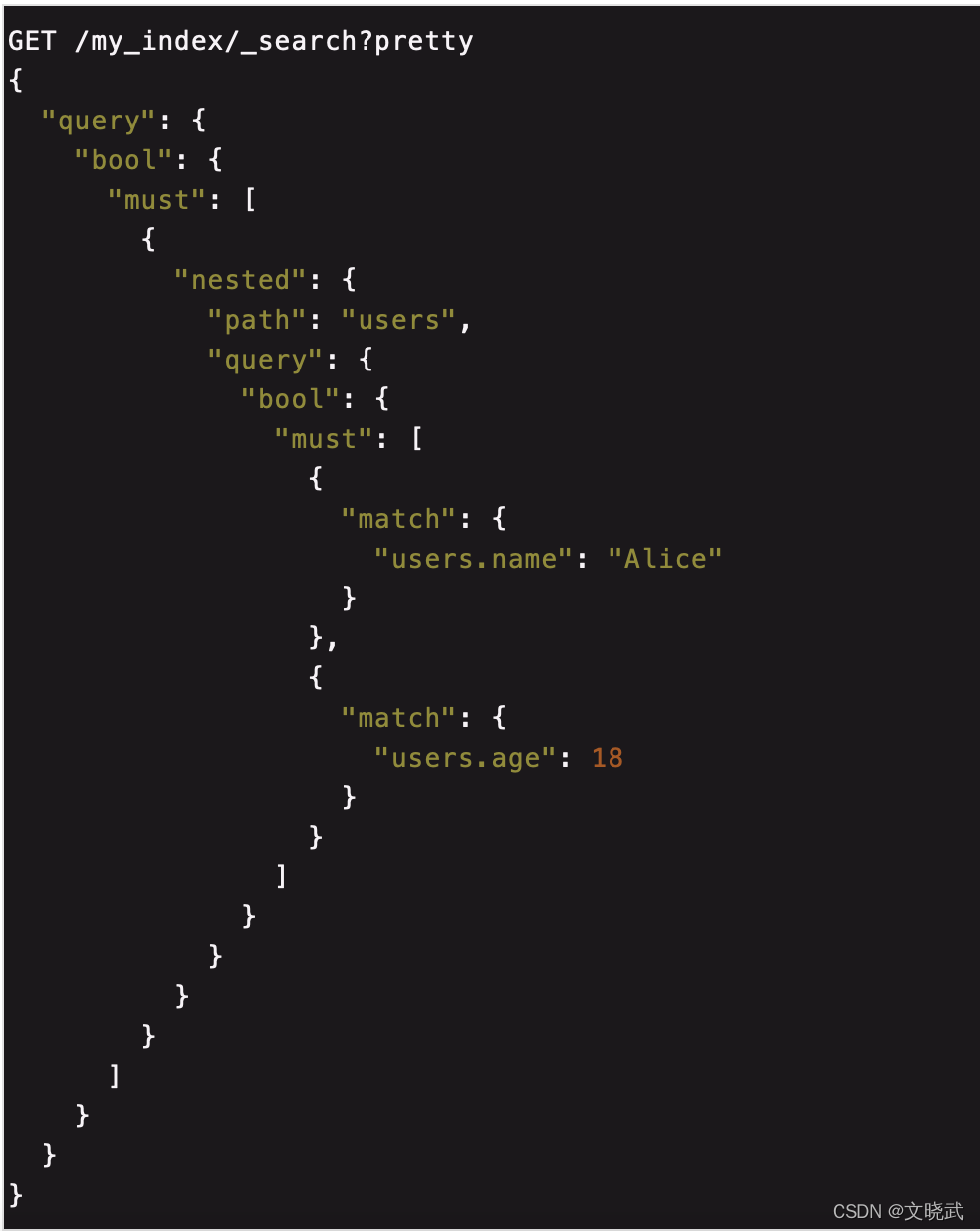 Elasticsearch 7.x Nested 嵌套类型查询_elasticsearch nested查询-CSDN博客